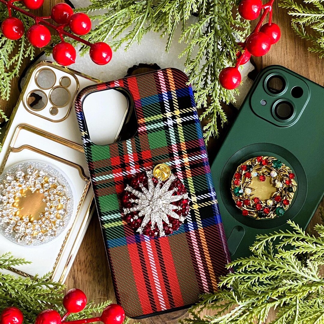 Holiday Crystal Christmas Collection Phone Toppers, Phone Accessories ...