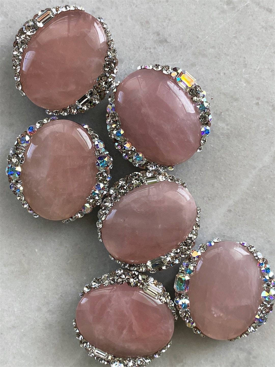 Topper Crystal & Polished Stone, Amethyst, Moonstone, Rose Quartz Stone ...