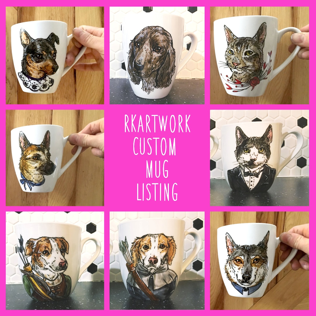 Custom Hand Painted Mug - Etsy