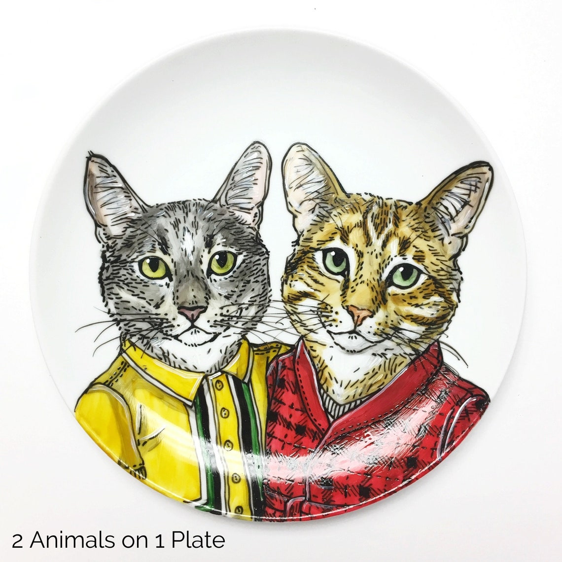 Custom Hand Painted Plate Single Plate - Etsy