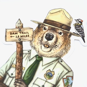 Beaver - Ranger Chuck - Vinyl Decal - Sticker - Etsy