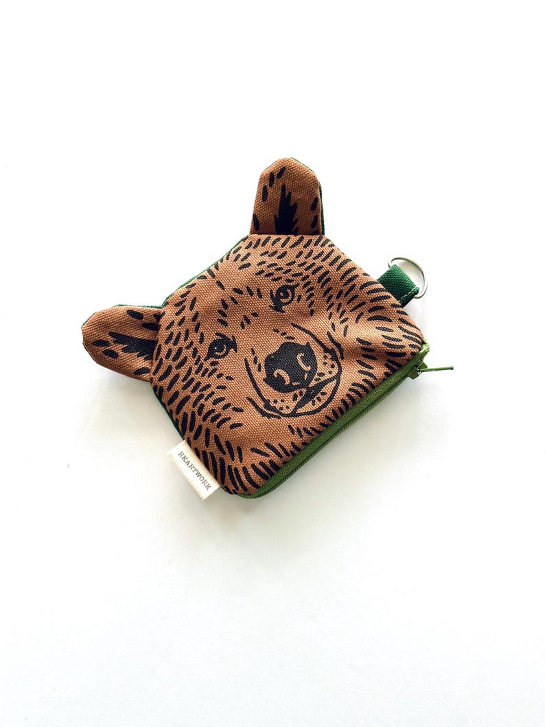 Brown Bear - Handmade Pouch With Original Fabric - Etsy