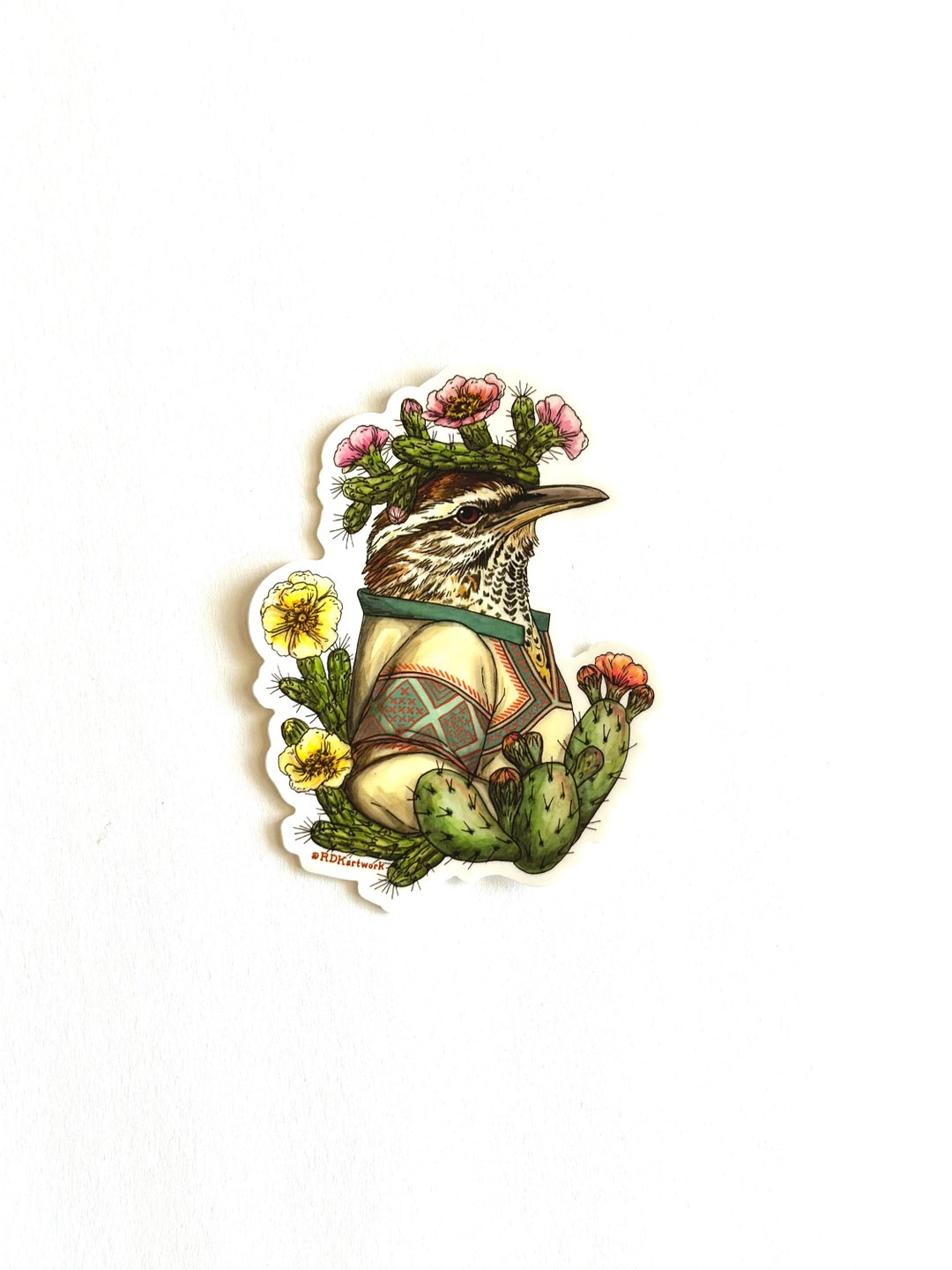 Cactus Wren - Queen of the Desert - Vinyl Decal - Sticker - Etsy