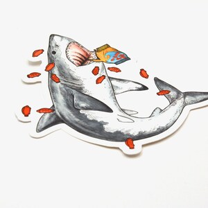 Shark + Swedish Fish - Snack Attack - Vinyl Decal - Sticker - Etsy