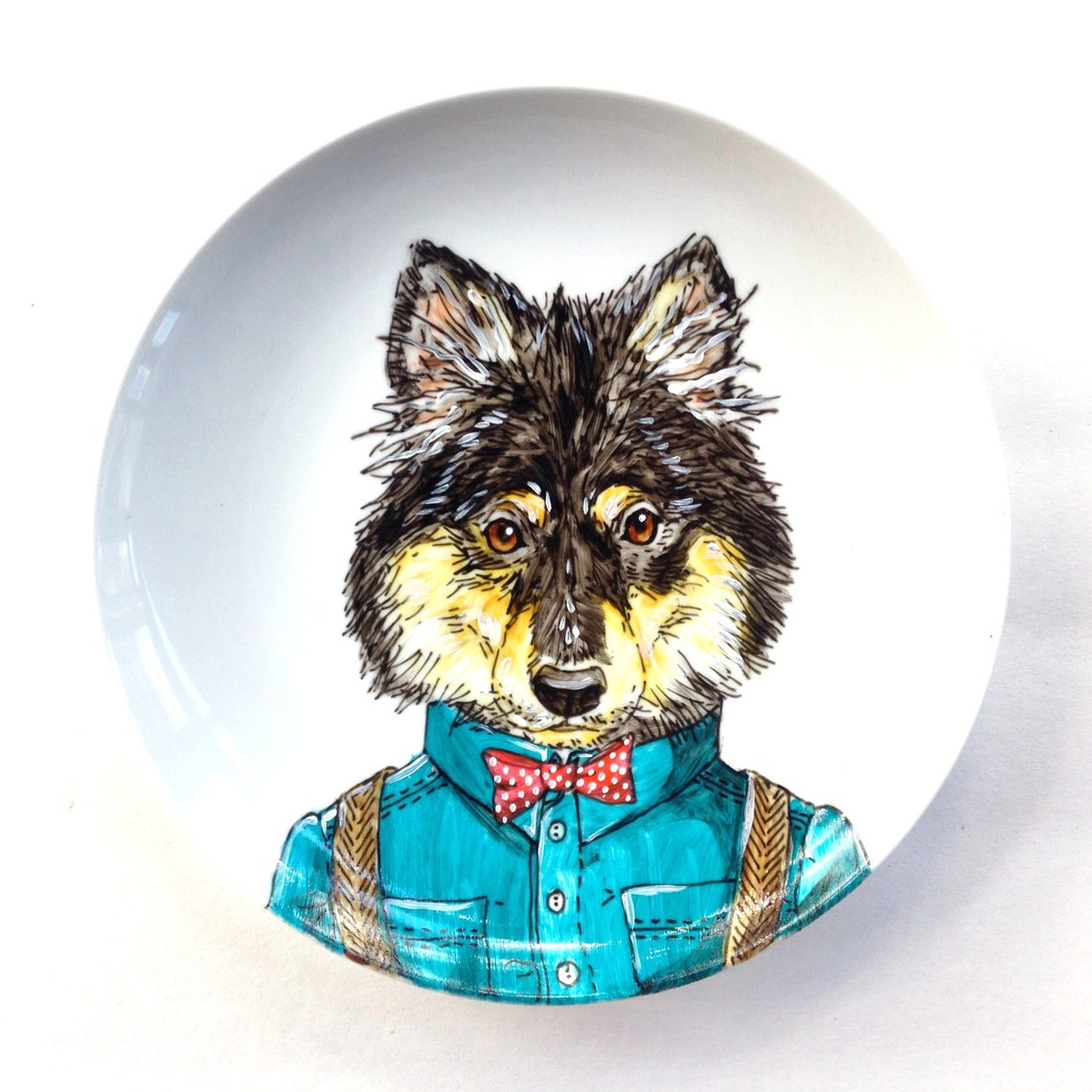 Custom Hand Painted Plate Single Plate - Etsy