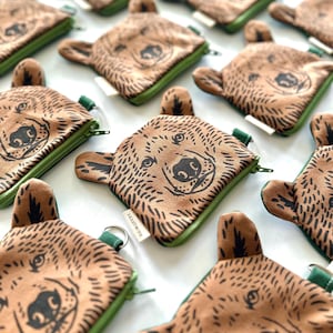 Brown Bear - Handmade Pouch With Original Fabric - Etsy