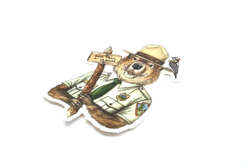 Beaver - Ranger Chuck - Vinyl Decal - Sticker - Etsy