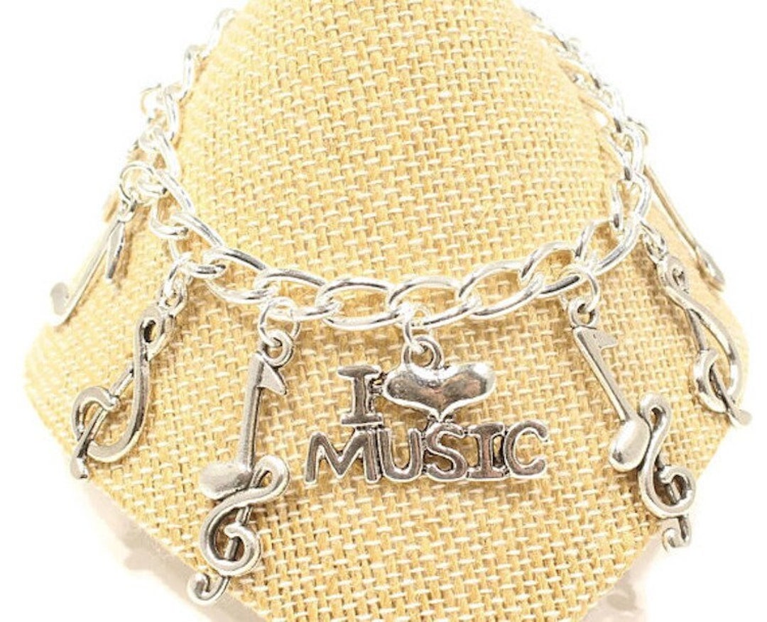 Music Note Bracelet- Music Note Gift - Music Gift - Music Jewelry ...