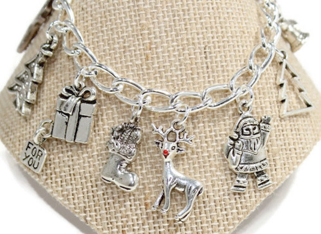 Rudolph Bracelet - Reindeer Bracelet - Holiday Jewelry - Christmas ...