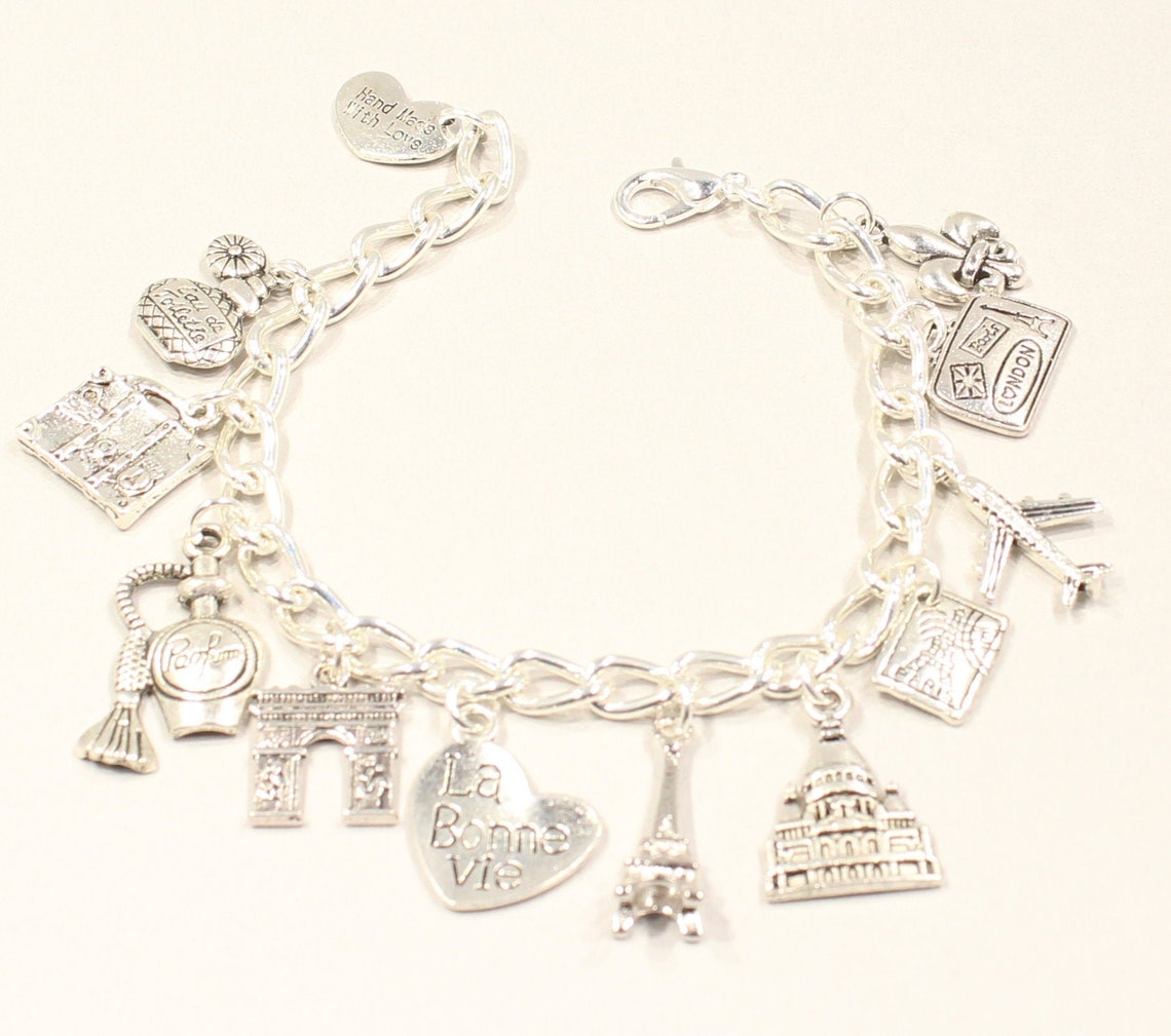 Paris Bracelet - Eiffel Tower - Paris France Gift - La Bonne Vie - Love ...