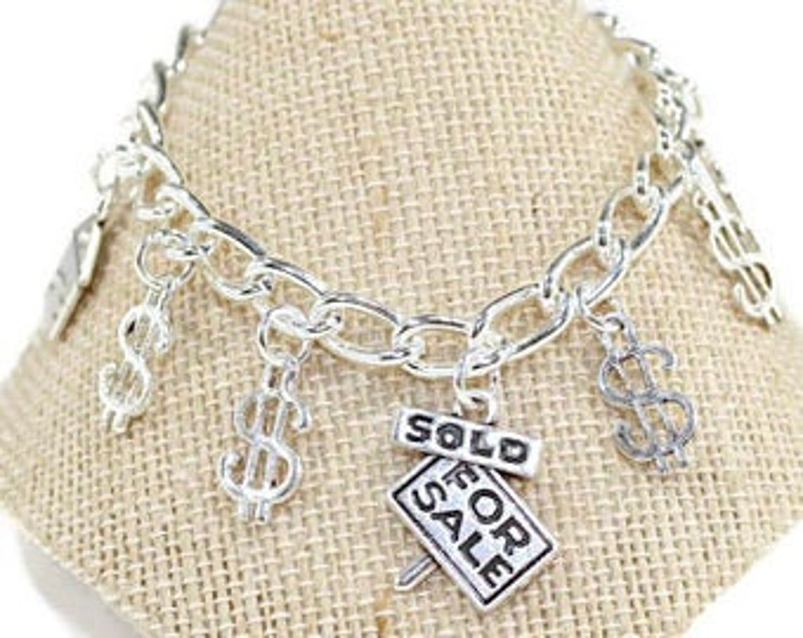 Realtor Bracelet Realtor Charm Bracelet Real Estate Agent Charm ...