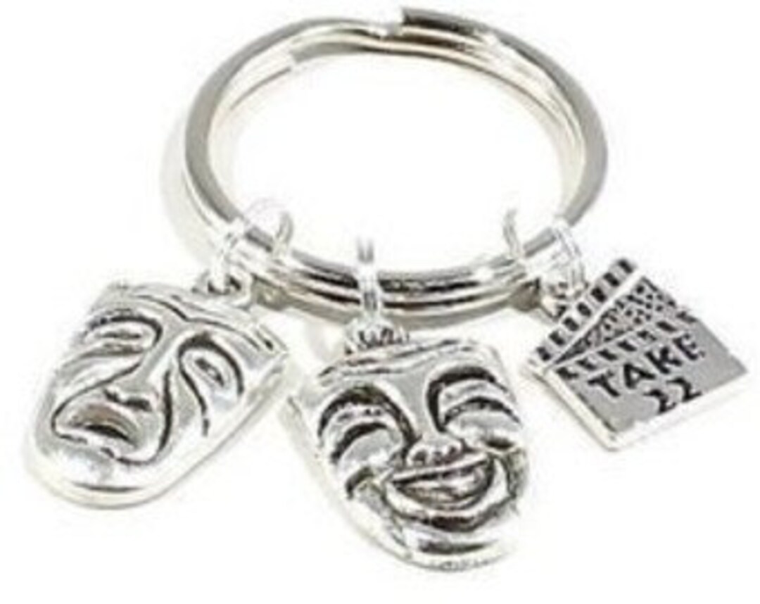Drama Mask - Theatre Mask - Theater Mask Jewelry - Actor Guild Mask ...