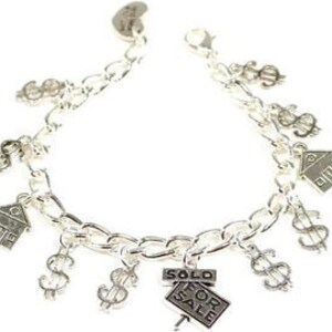 Realtor Bracelet Realtor Charm Bracelet Real Estate Agent Charm ...