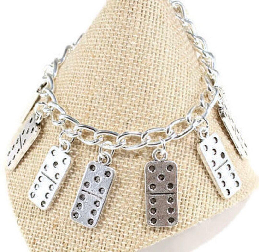 Domino Jewelry, Dominos, Dominoes Bracelet, Gift for Domino Player ...
