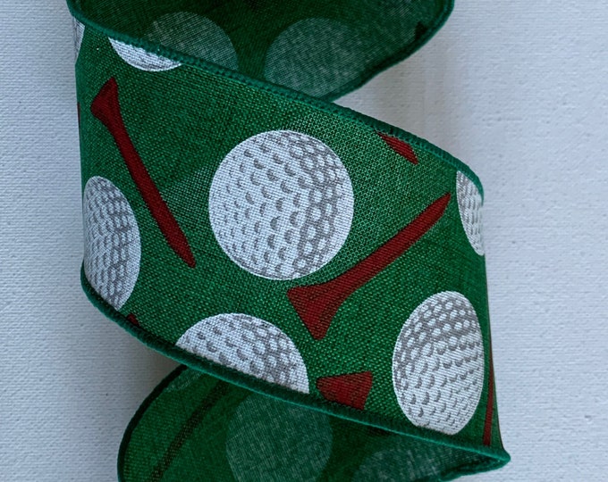 2.5 Golf Ribbon Golfers Ribbon Golf Balls and Tees | Etsy