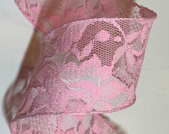 Pink Ribbon Lace | Etsy