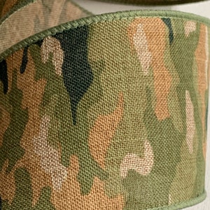 1.5" or 2.5" Camouflage Ribbon ~ Camo ~ Wired Edges ~ 10 Yard Roll - Etsy