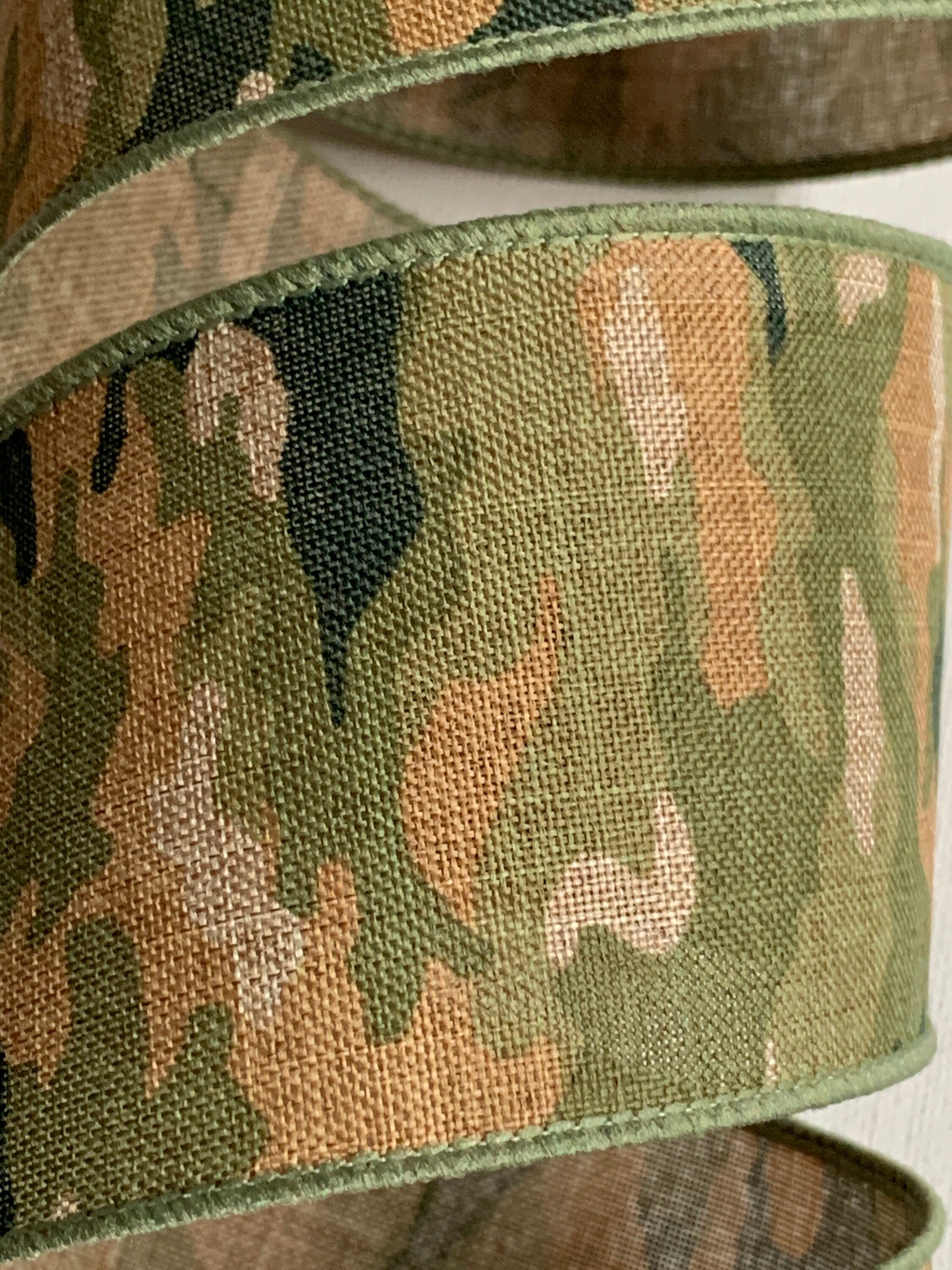 1.5 or 2.5 Camouflage Ribbon Camo Wired Edges - Etsy