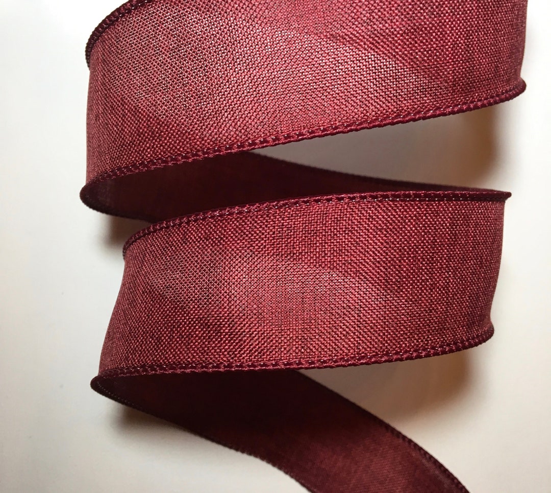 1.5 or 2.5 Rust/brick Linen Ribbon Nice Soft Feel - Etsy