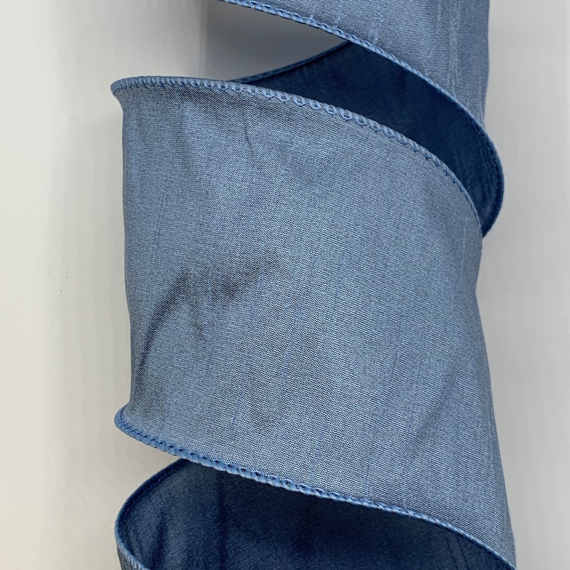 French Blue Ribbon 4 Inch - Etsy