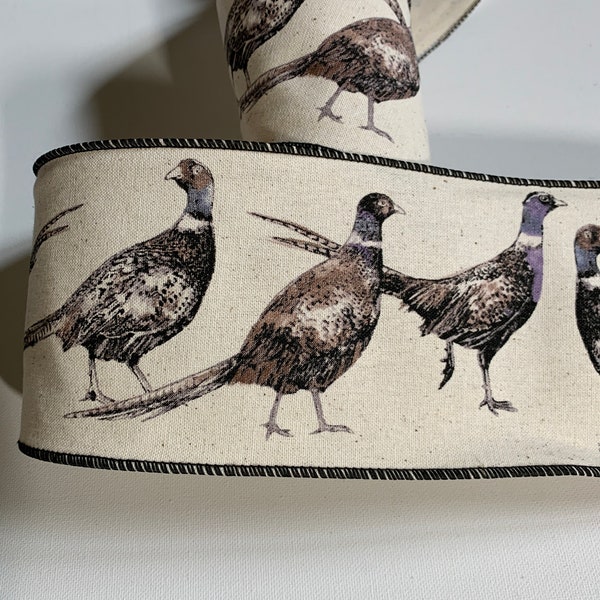 Pheasant Fabric - Etsy