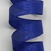 1.5" Metallic Blue Ribbon ~ Sparkles ~ No Glitter ~ Wired Edges ~ 10 ...