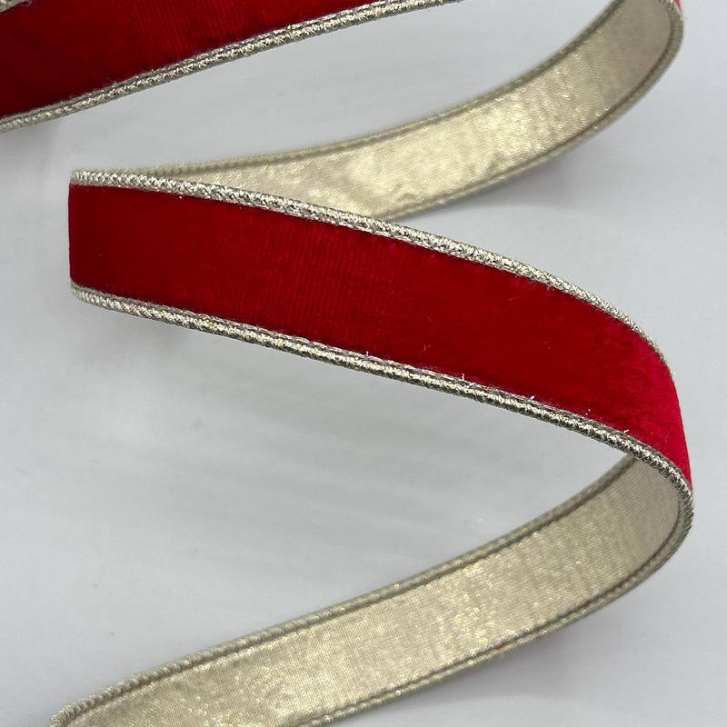 Red Velvet Ribbon - Etsy