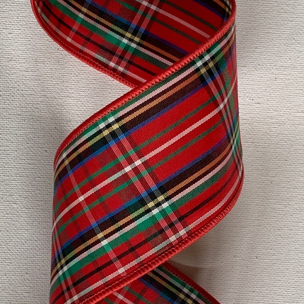 Plaid Wired Ribbon - Etsy