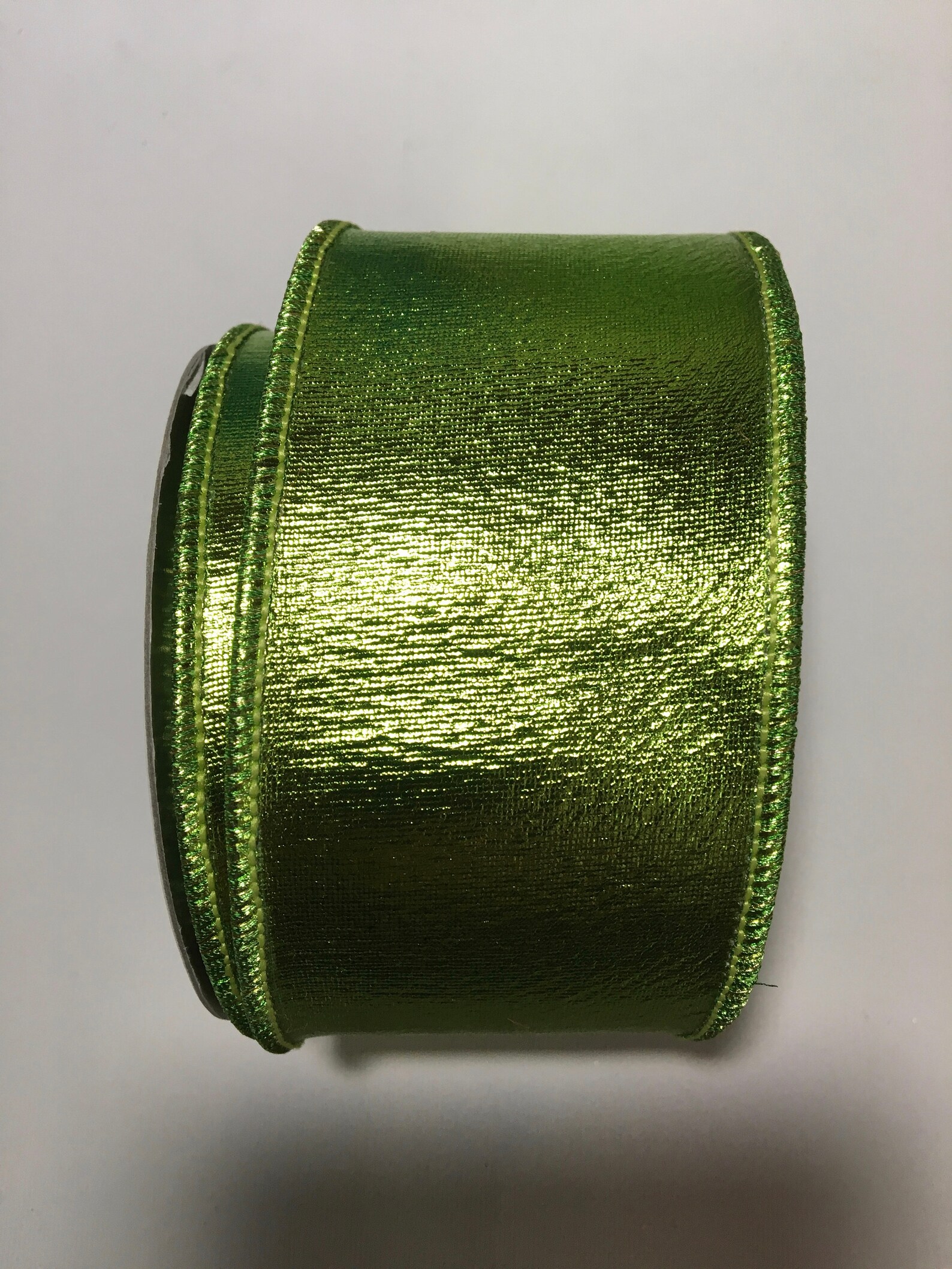 2.5 Lime Green Lame Ribbon Wired Edges Sold by the 5 | Etsy