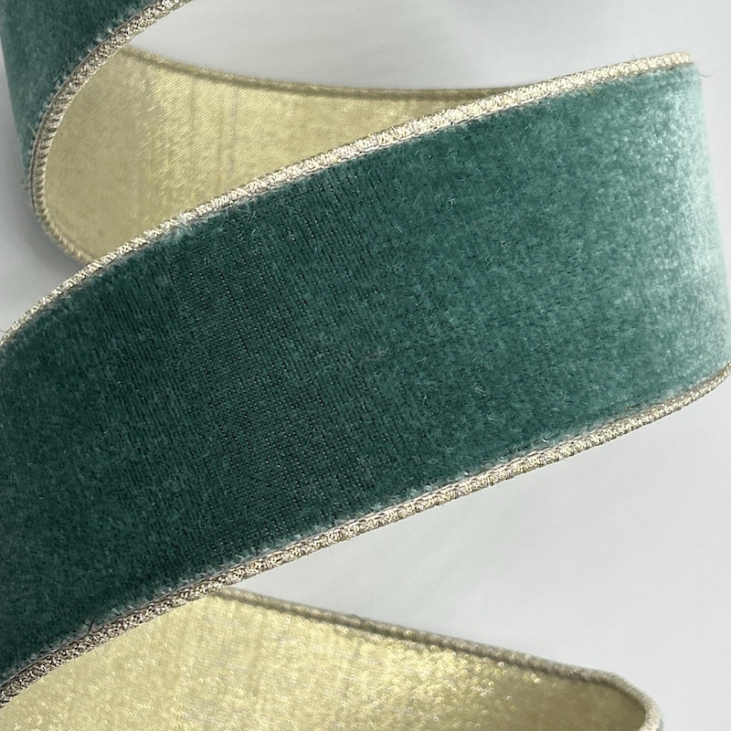 4 Teal Velvet Ribbon - Etsy