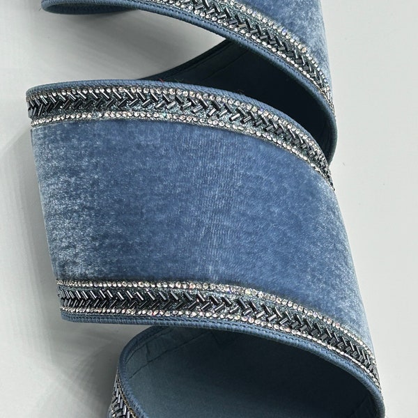 Slate Blue Ribbon - Etsy