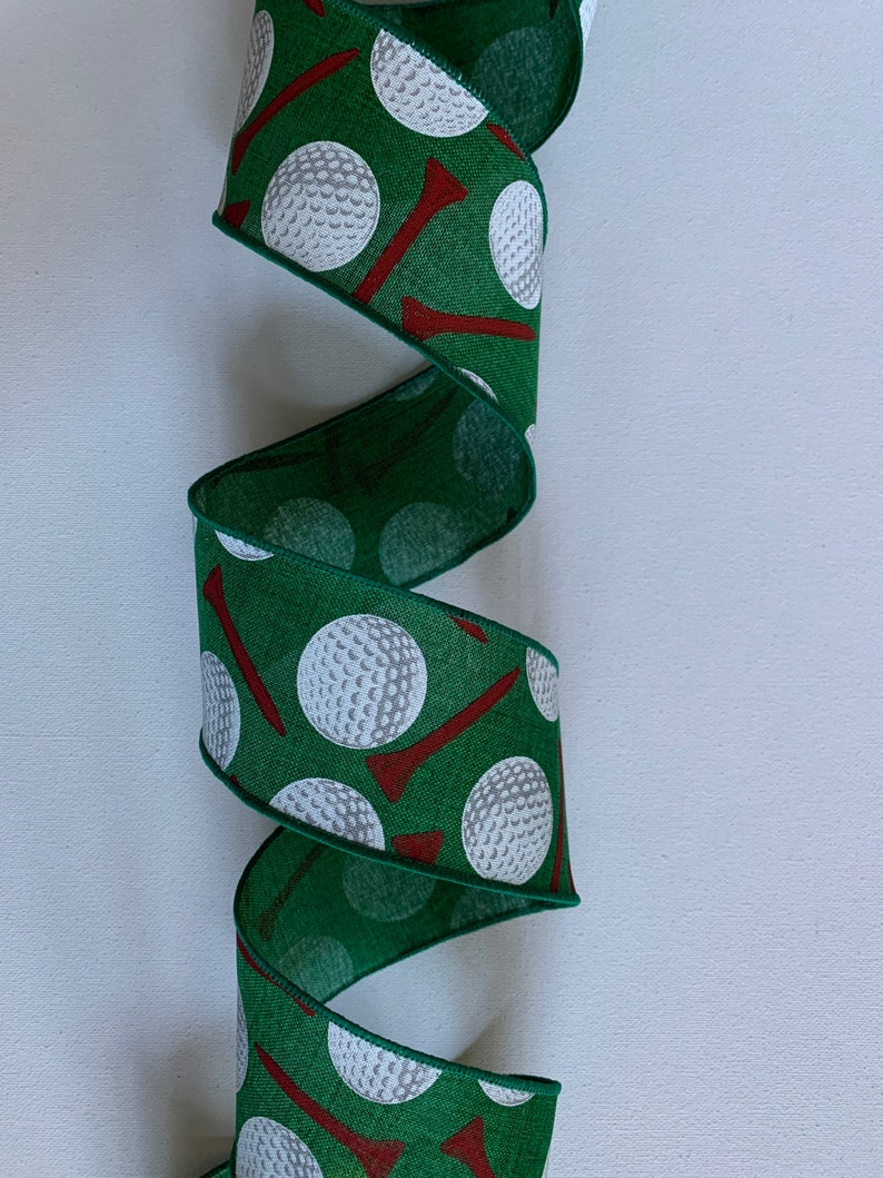 2.5 Golf Ribbon Golfers Ribbon Golf Balls and Tees - Etsy
