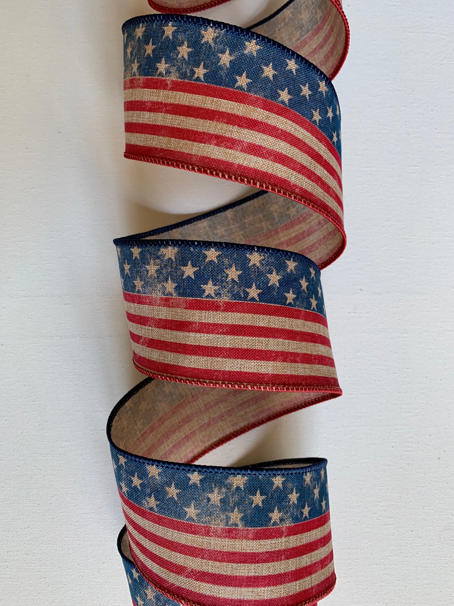 2.5 USA Continuous Vintage Flag Ribbon American Flag - Etsy