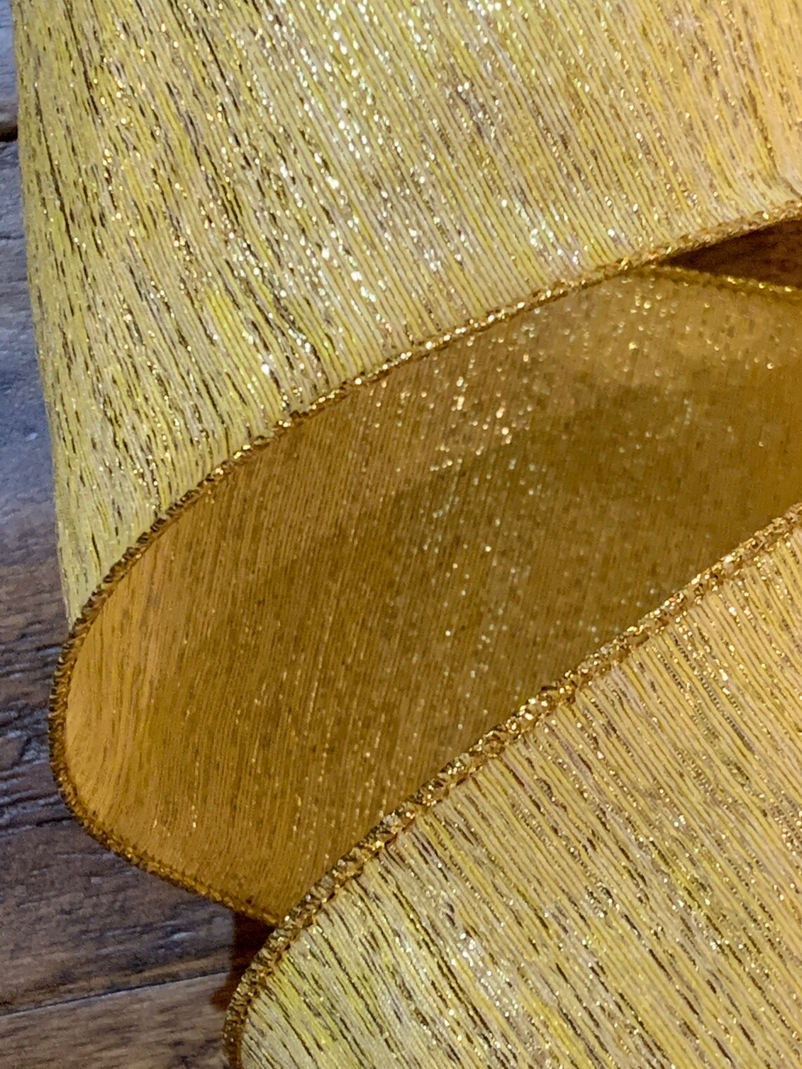 2.5 or 4 Yellow Gold Metallic Lame' Dupioni - Etsy