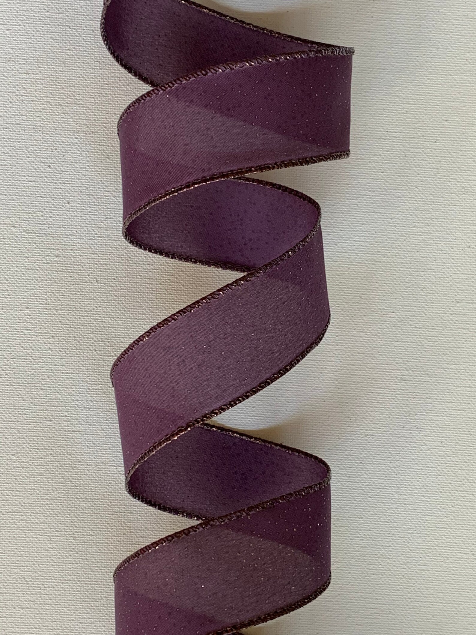 1.5 Dark Purple Ribbon Lightly Glittered Grape | Etsy