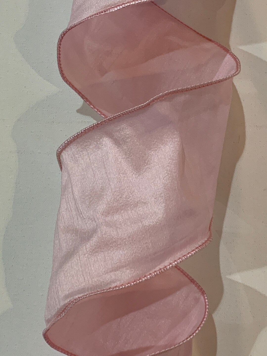 1.5" 2.5" or 4" Light Pink Faux Silk Ribbon ~ by the Roll ~ Anisha Pink ...