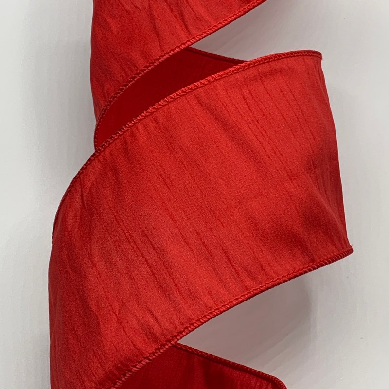 Dupion Fabric Red - Etsy