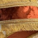 4" Copper / Rust Velvet Ribbon ~ Smooth Velvet Ribbon ~ Gold Fringe ...