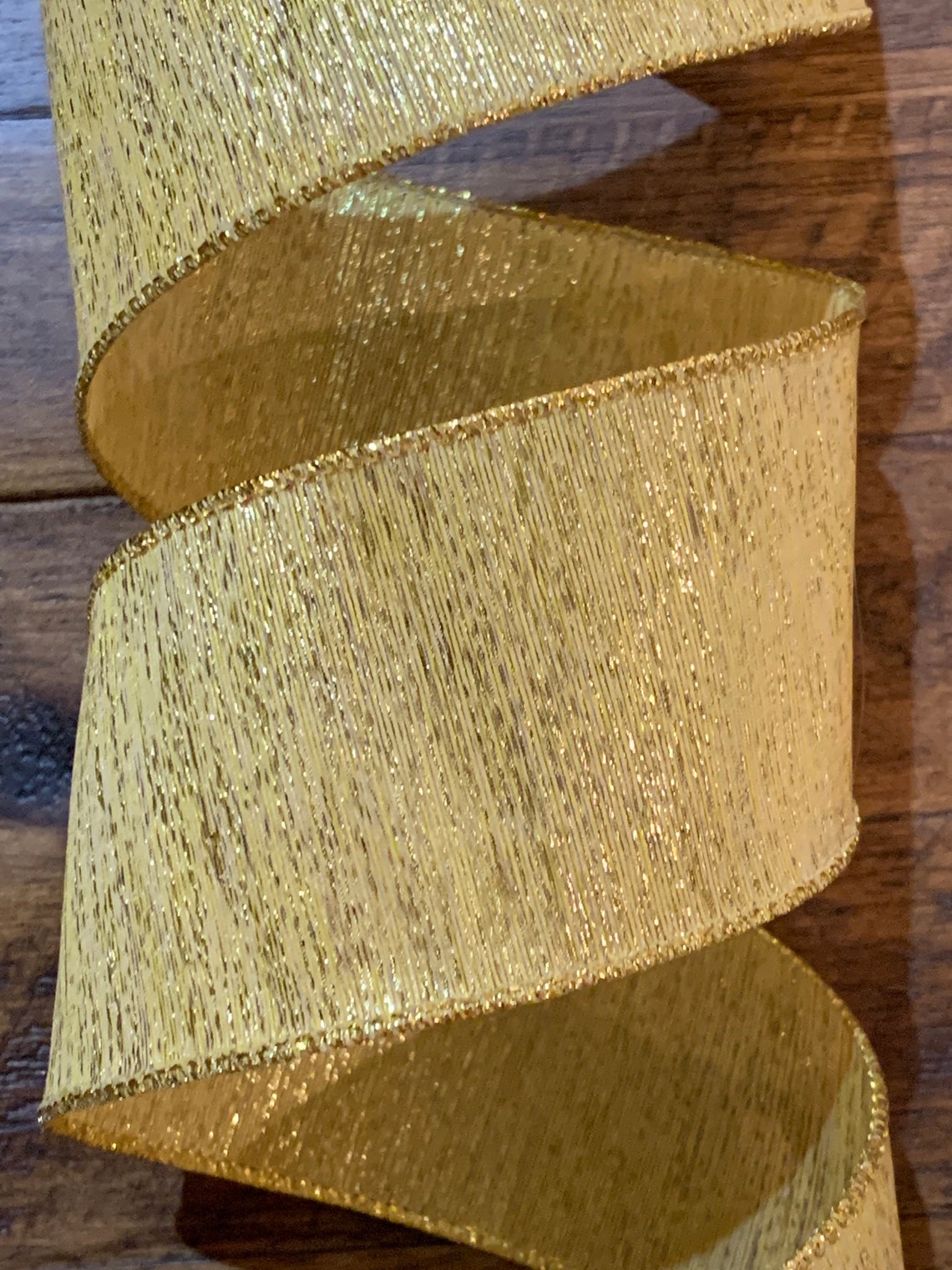 2.5 or 4 Yellow Gold Metallic Lame' Dupioni - Etsy