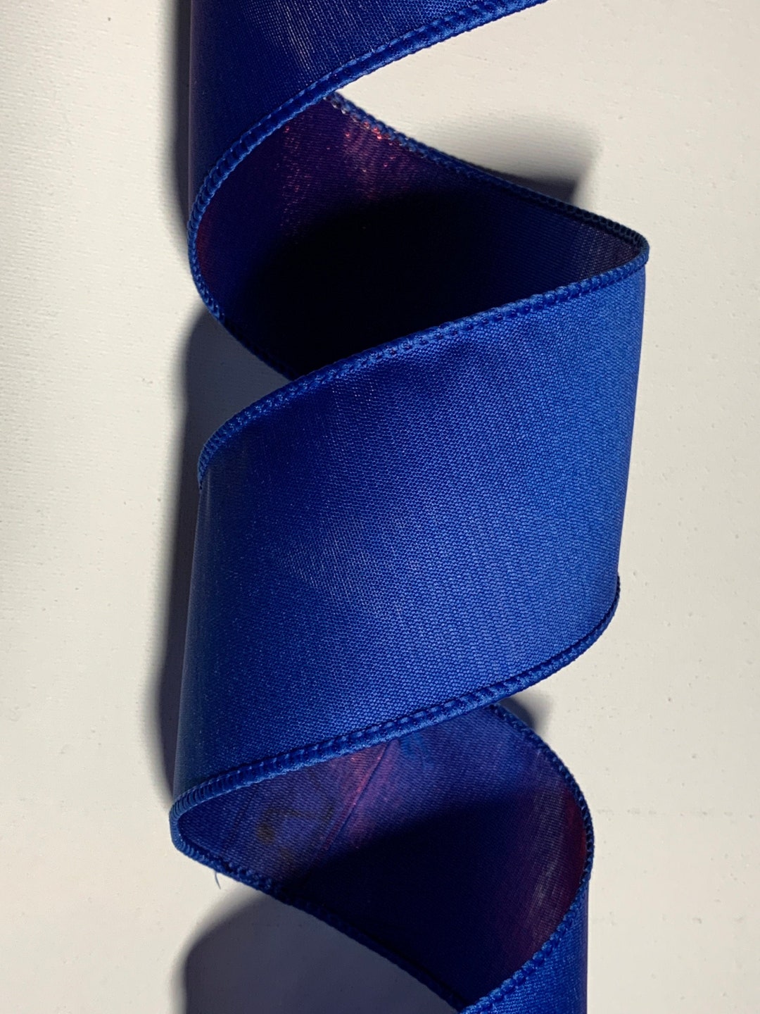 2.5" Two Tone Blue & Pink Sateen Ribbon ~ Wired Ribbon ~ D Stevens ~ 10 ...