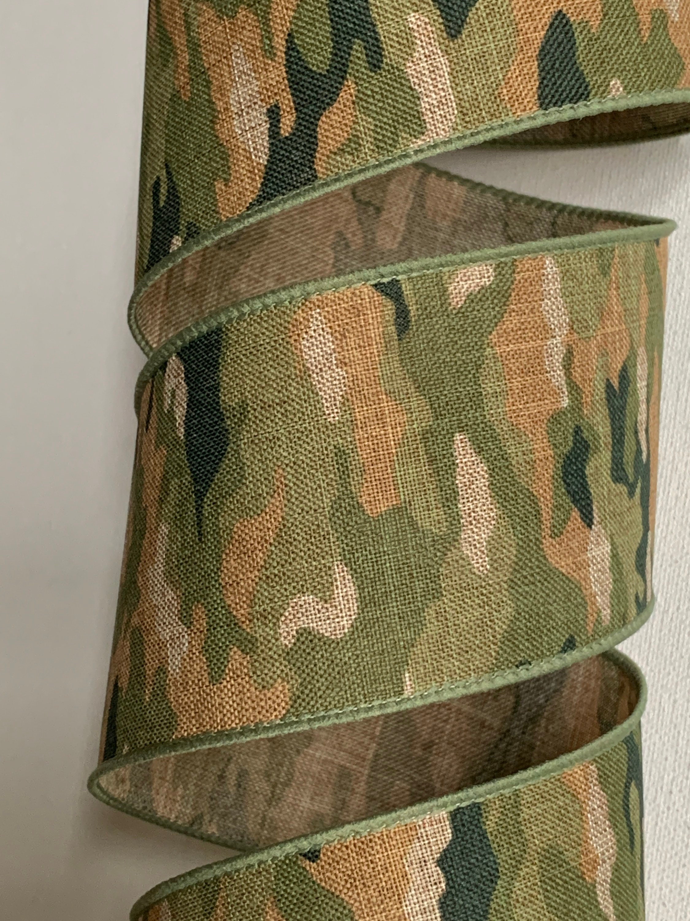 1.5 or 2.5 Camouflage Ribbon Camo Wired Edges - Etsy