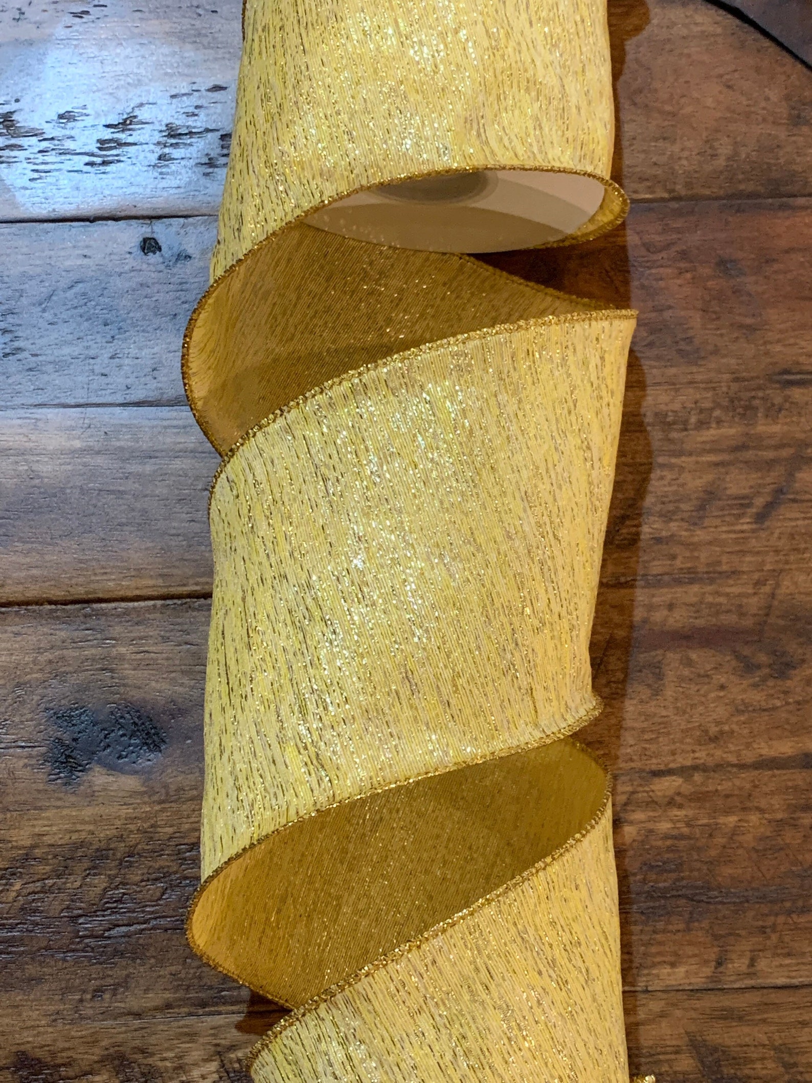 2.5 or 4 Yellow Gold Metallic Lame' Dupioni - Etsy