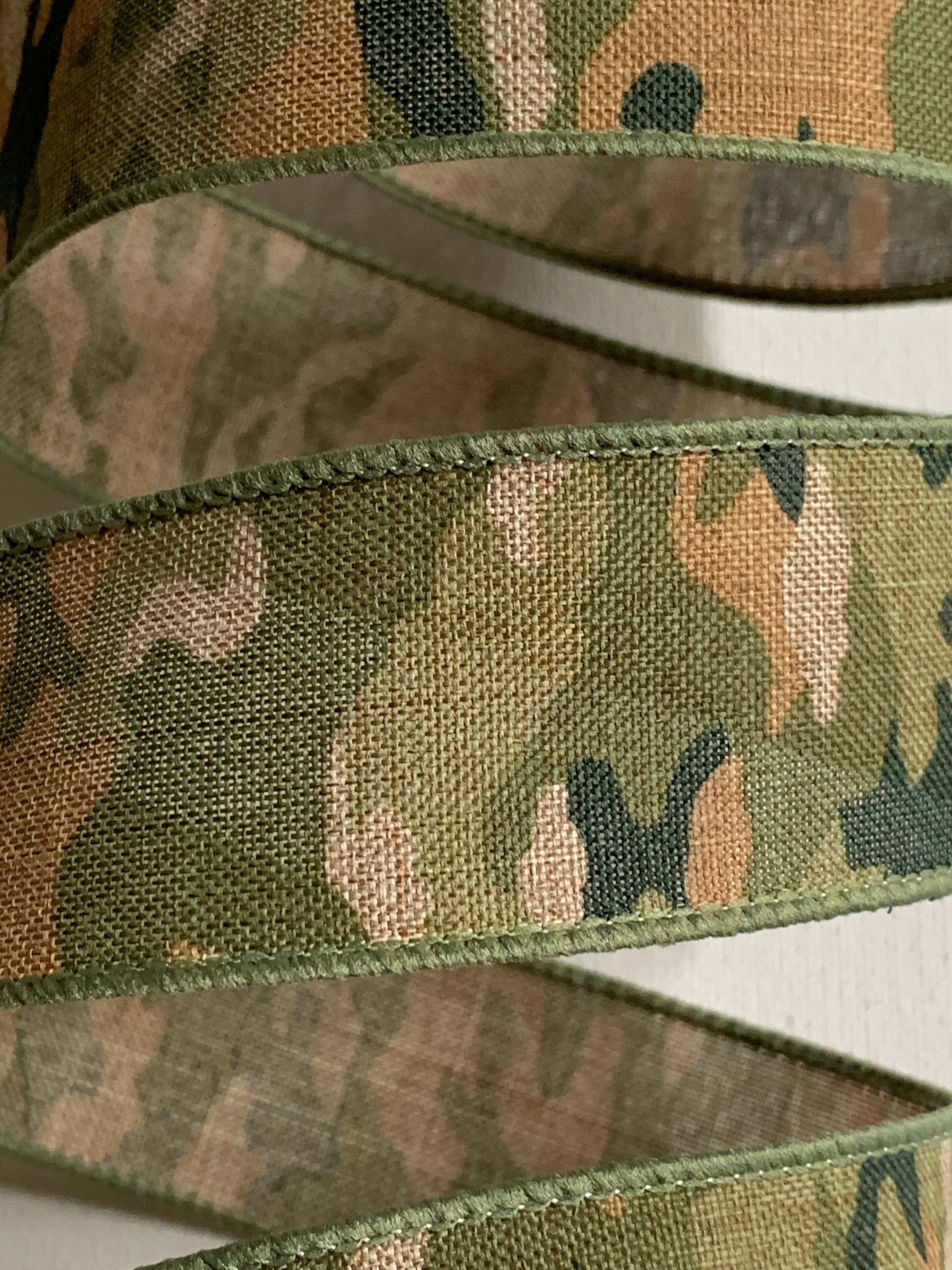 1.5 or 2.5 Camouflage Ribbon Camo Wired Edges - Etsy