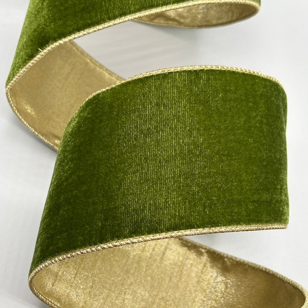 Green Velvet Ribbon - Etsy