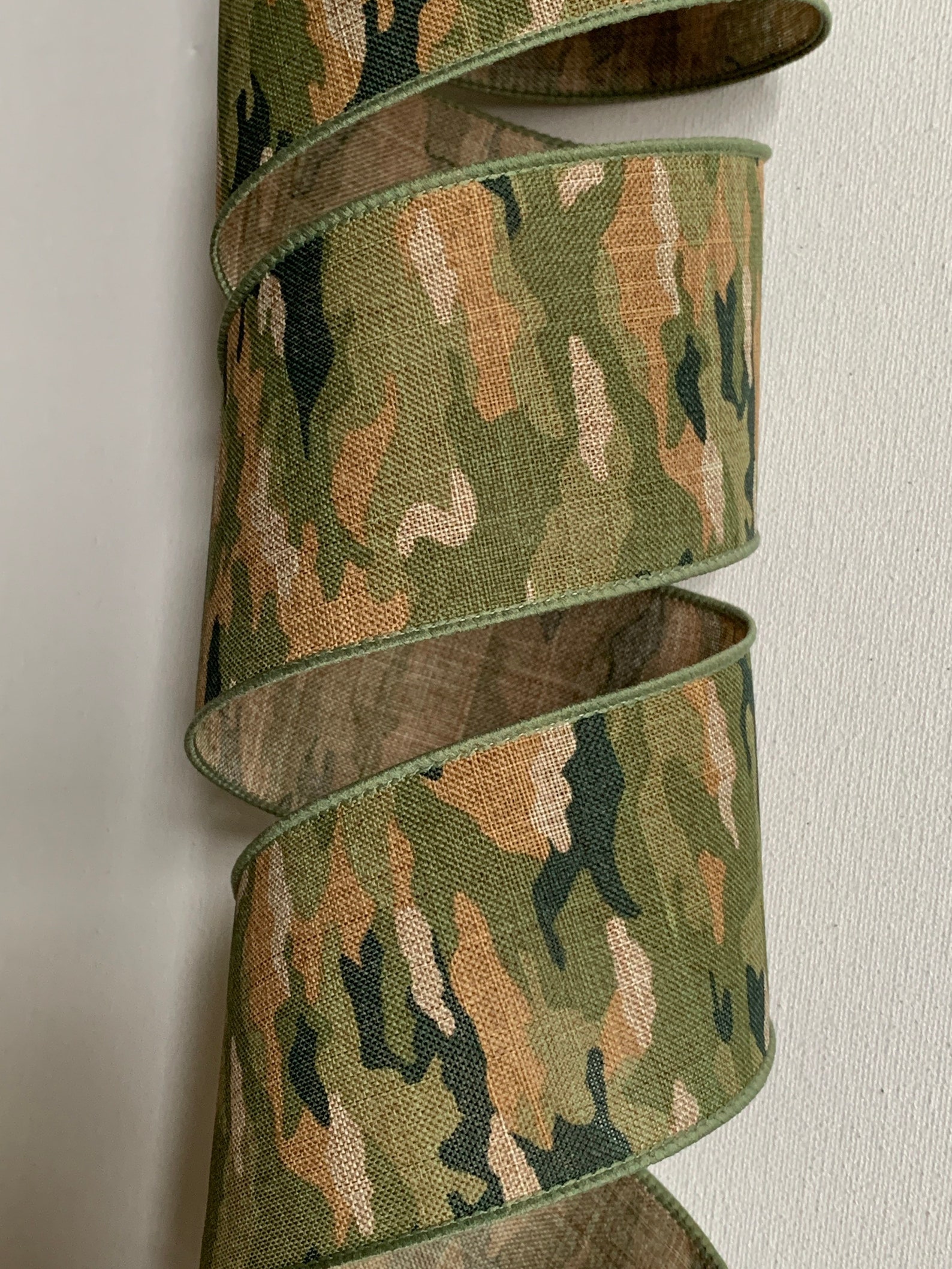 1.5 or 2.5 Camouflage Ribbon Camo Wired Edges - Etsy