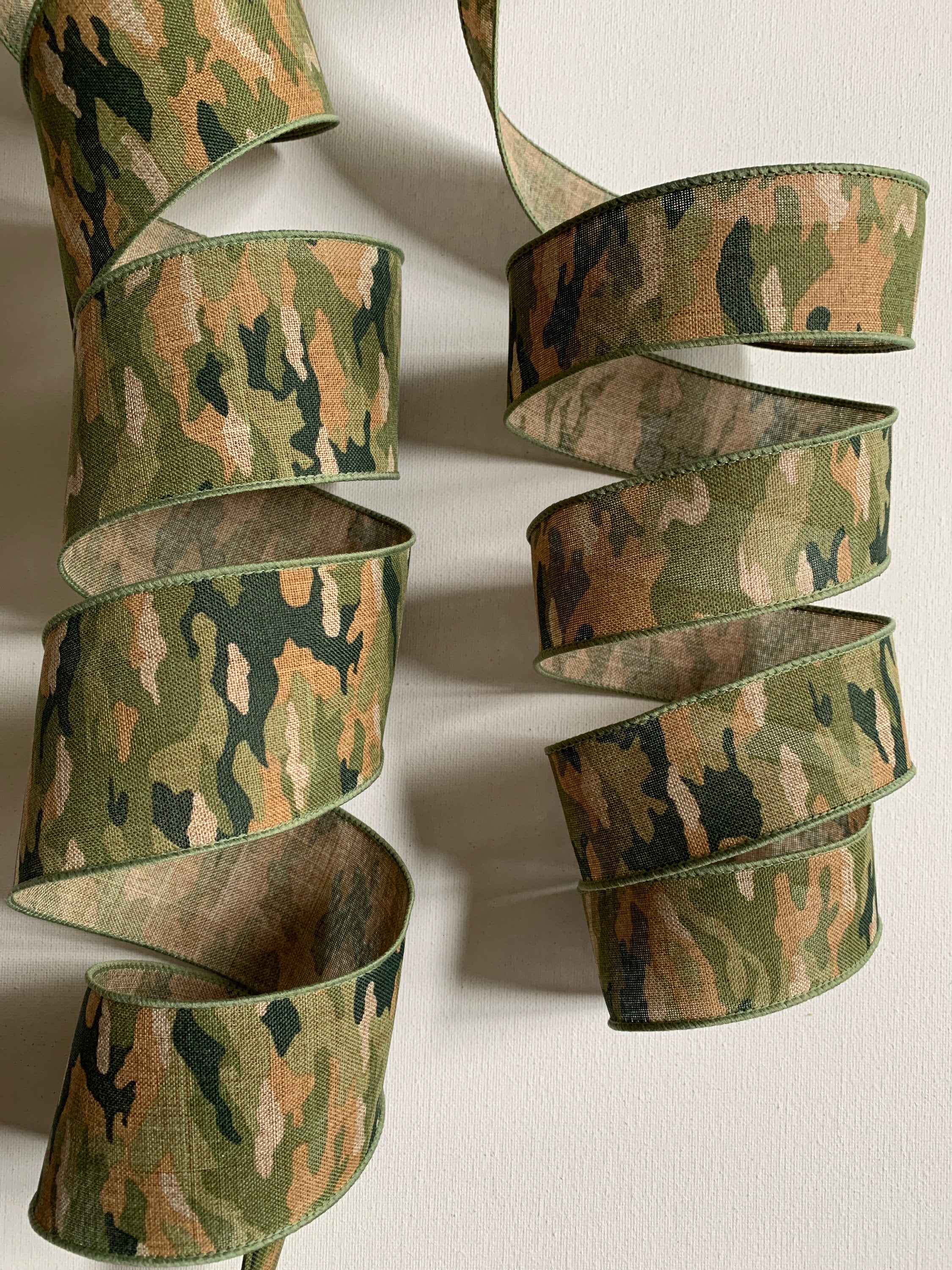 1.5 or 2.5 Camouflage Ribbon Camo Wired Edges - Etsy