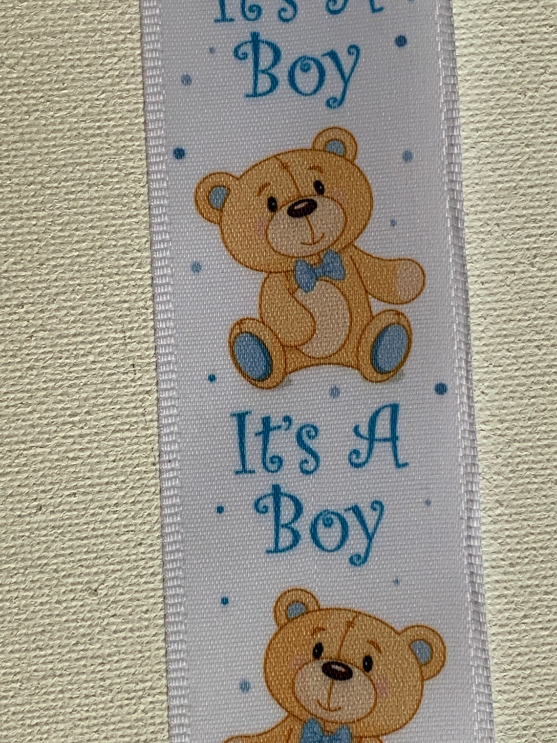 1.5 Satin Baby Ribbon Teddy Bears It's A Girl | Etsy