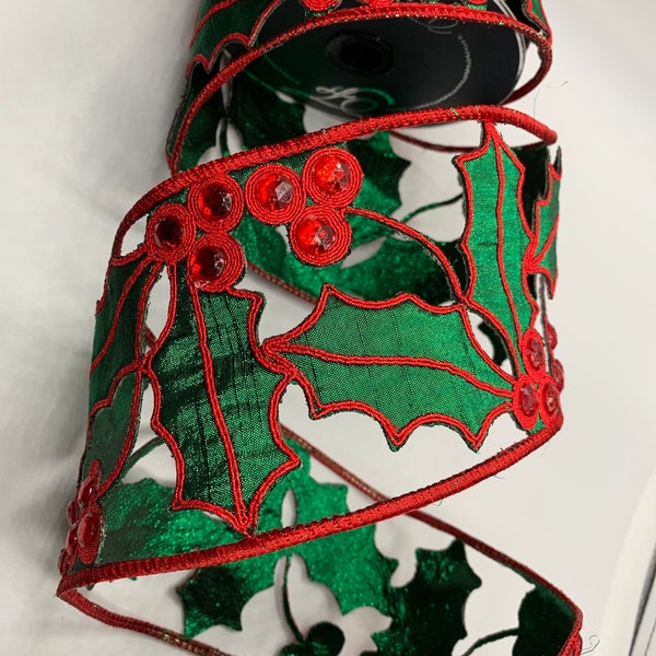 Red Lace Ribbon - Etsy