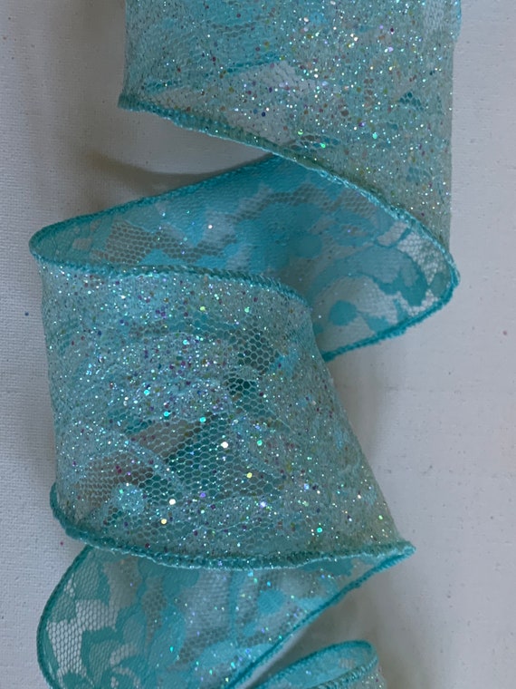 Glitter lace ribbon store