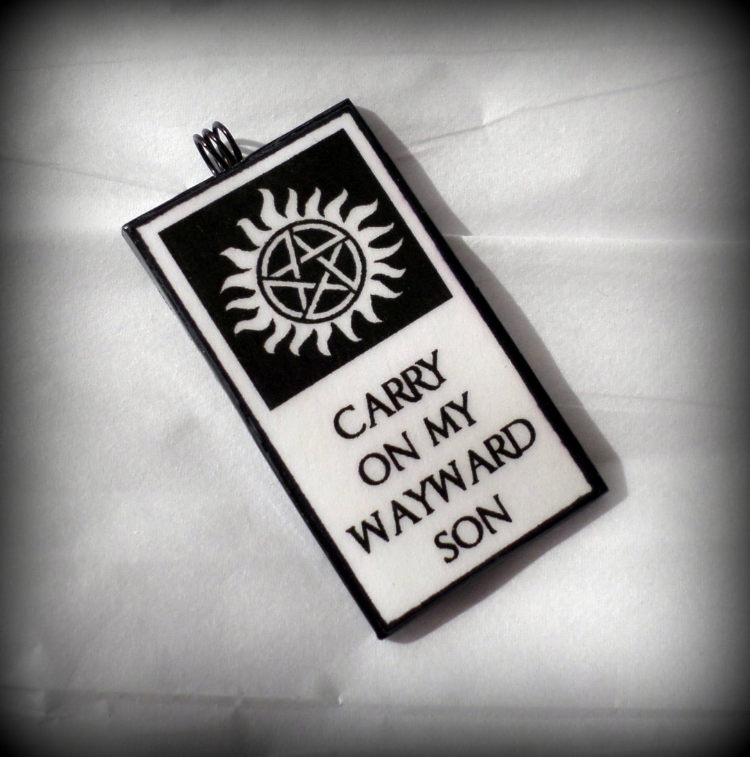 Handmade Polymer Clay Supernatural Pentagram Pendant - Etsy